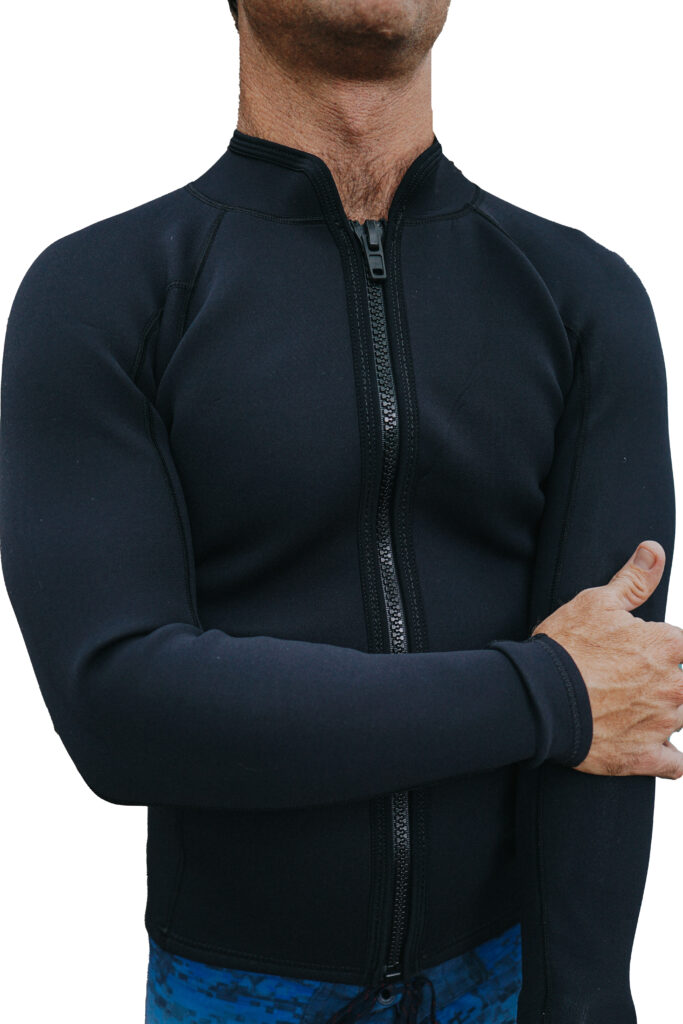 Unisex Long Sleeve 2MM Front Zip Wetsuit Jacket