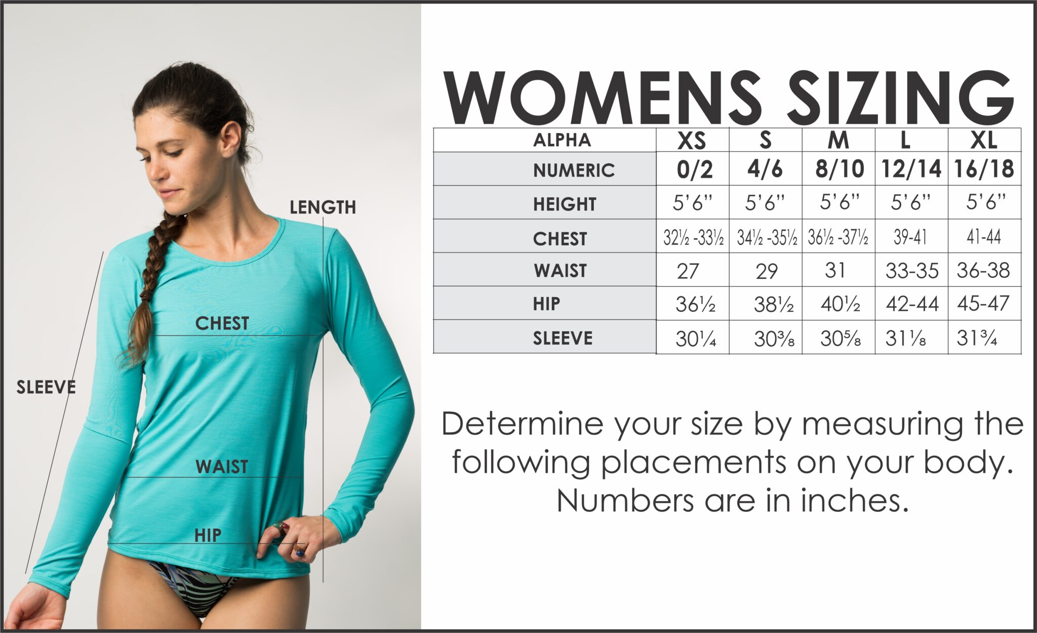 Sizing Charts - Shop Ocean Tec | Made in the USA